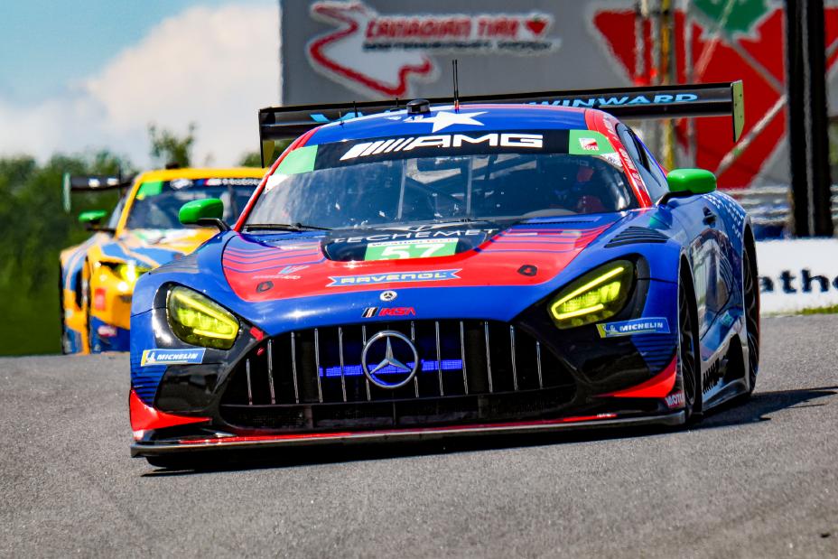 Winward Racing No. 57 Mercedes-AMG GT3 and Co-Drivers Russell Ward and ...