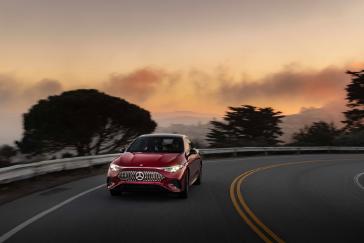 Photo and video assets of the all-new electric CLA in San Francisco